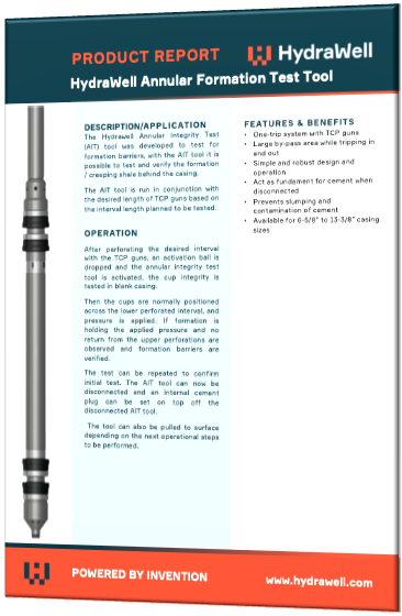 HydraWell AIT Testing | Efficient Cement Plug Testing Solutions