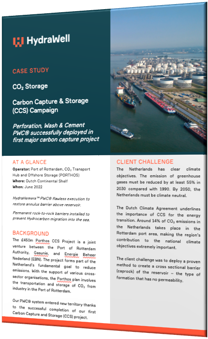 Case Study – First PWC in CCS well